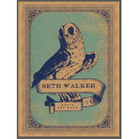 Official RPF Store: Seth Walker - "Gotta Get Back" Official Poster